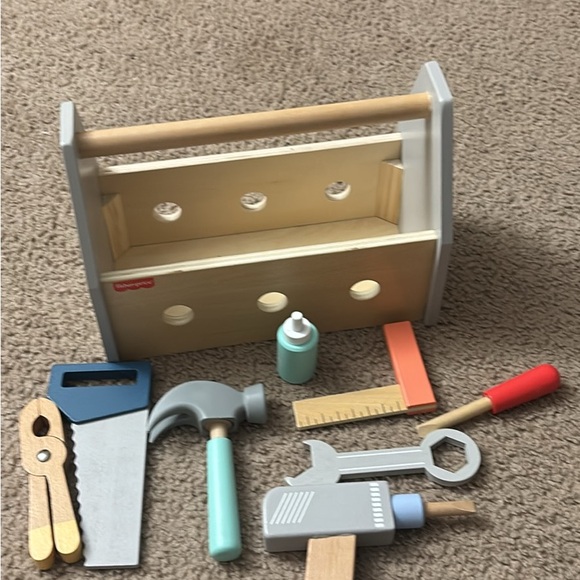 Fisher-Price | Toys | Kids Wooden Tool Set By Fisherprice Multicolor ...